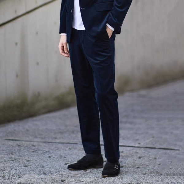 タケオキクチ（TAKEO KIKUCHI）/サイドゴアストレッチコーデュロイパンツ