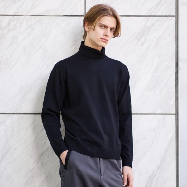 タケオキクチ（TAKEO KIKUCHI）/【Sサイズ〜】アンチピリング タートルネック ニット