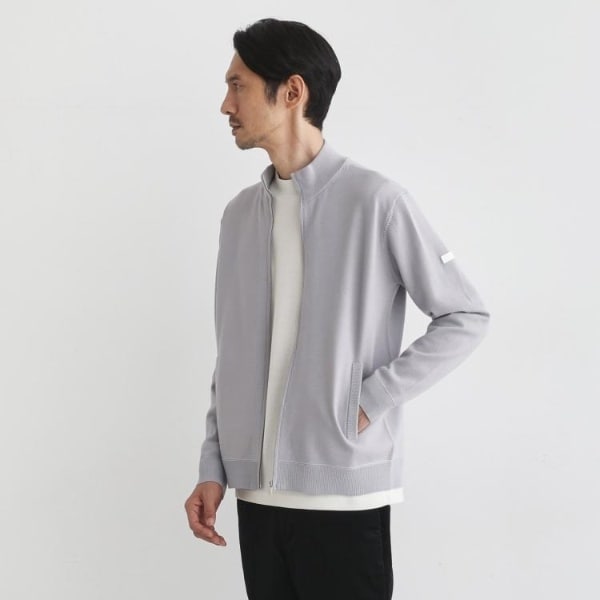 タケオキクチ（TAKEO KIKUCHI）/アンチピリング ジップアップ ニット