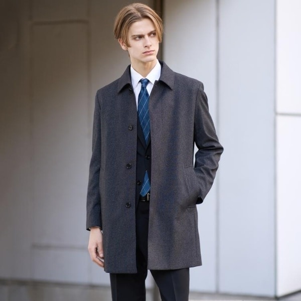 タケオキクチ（TAKEO KIKUCHI）/【ダウンライナー付き】メランジ ステンカラー コート