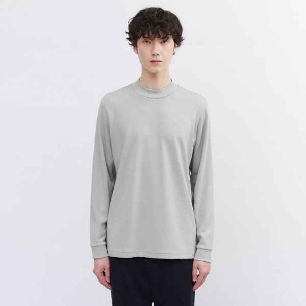 タケオキクチ（TAKEO KIKUCHI）/ウール混 モックネック プルオーバー