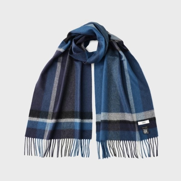 タケオキクチ（TAKEO KIKUCHI）/【洗えるカシミヤ】 ピュアカシミヤ パネルチェックマフラー