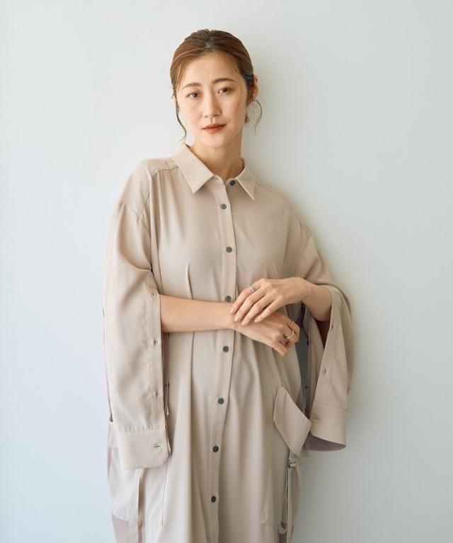 イェッカ ヴェッカ（YECCA VECCA）/カーゴデザイン配色シャツワンピース