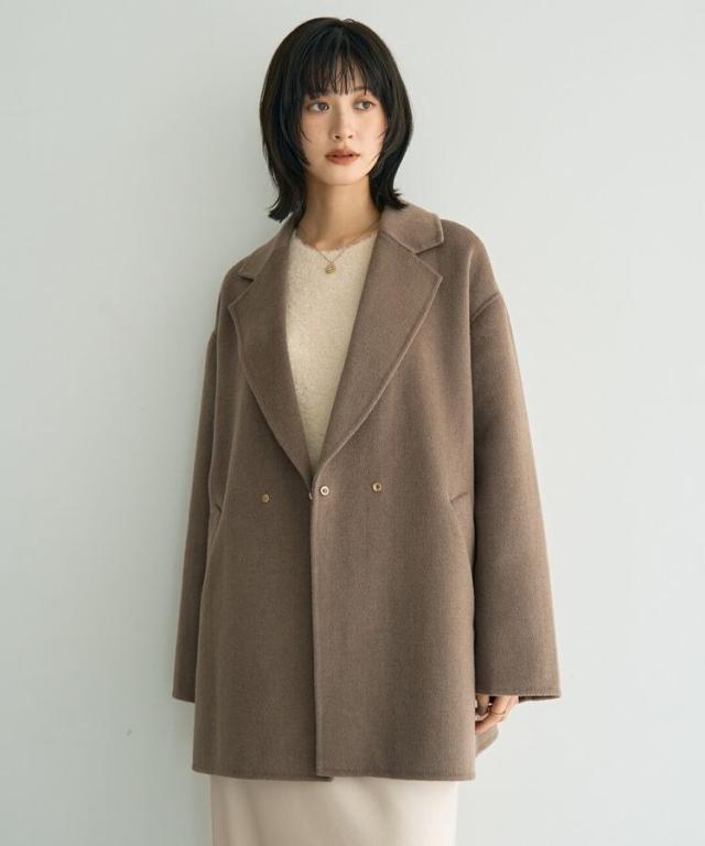 イェッカ ヴェッカ（YECCA VECCA）/ウールMIXリバーミドル丈コート