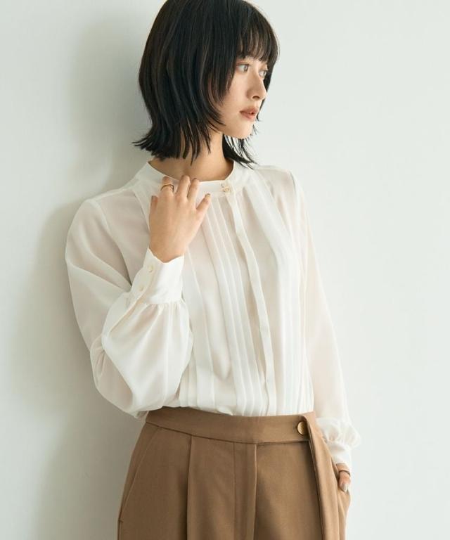 イェッカ ヴェッカ（YECCA VECCA）/タックデザインブラウス