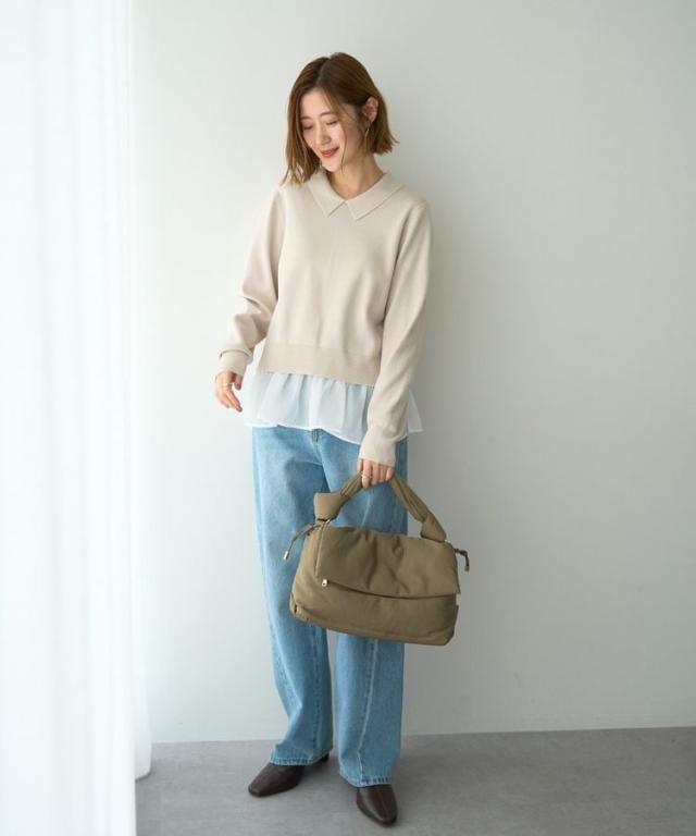 イェッカ ヴェッカ（YECCA VECCA）/【story．】ギャザーフラップハンドバッグ