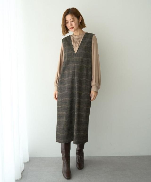 イェッカ ヴェッカ（YECCA VECCA）/【2点SET】ブラウスセットチェック柄ジャンスカ