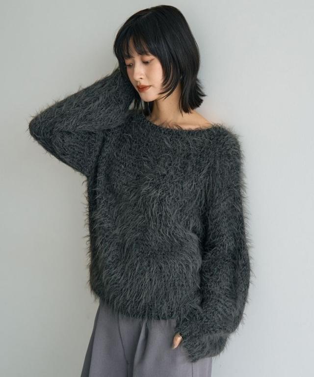 イェッカ ヴェッカ（YECCA VECCA）/フェザーMIXロービングニット