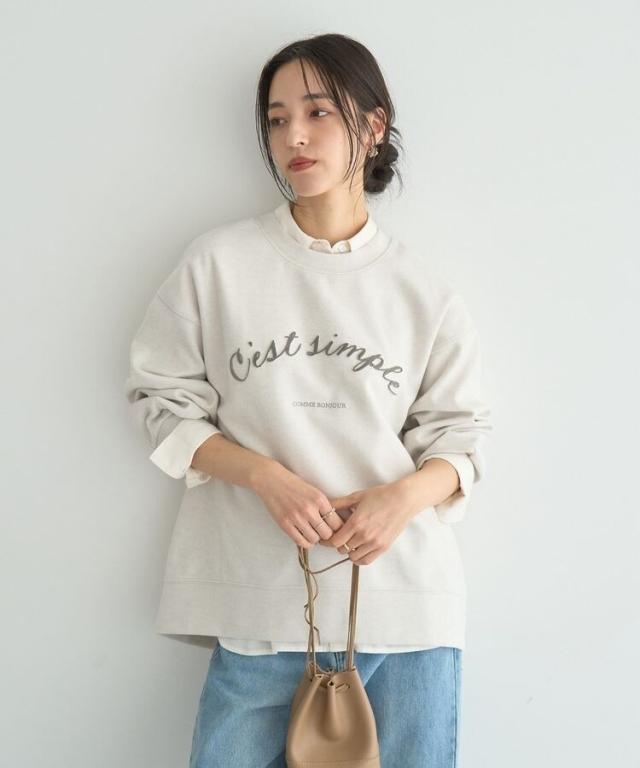 イェッカ ヴェッカ（YECCA VECCA）/起毛ロゴプルオーバー