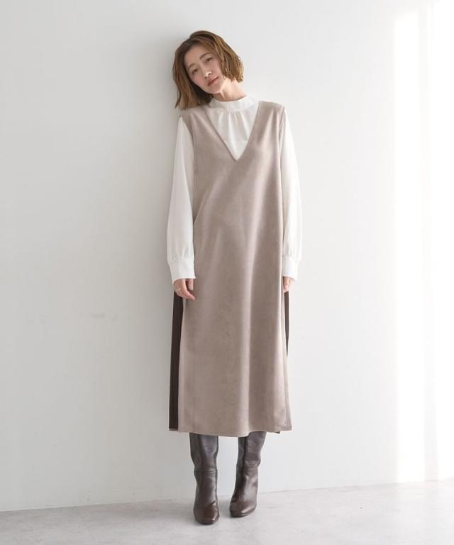 【NEW】イェッカ ヴェッカ（YECCA VECCA）/【2点SET】ブラウスセットプリーツMIXジャンスカ