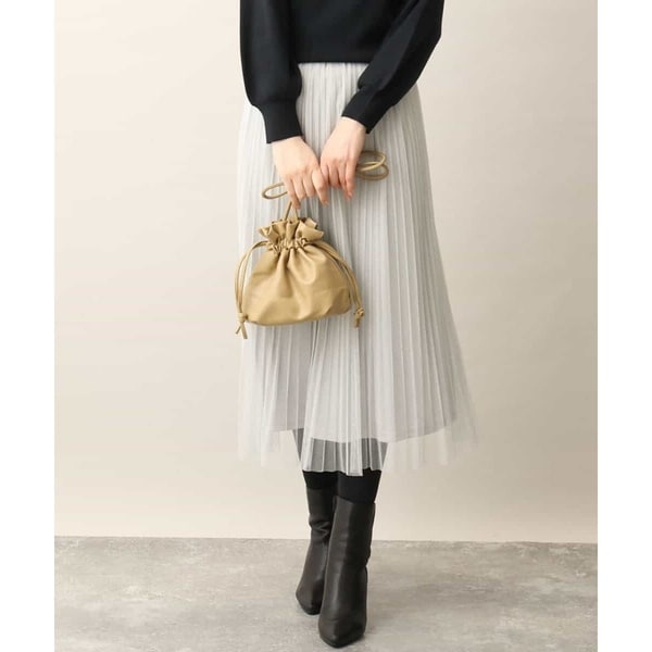 オフオン（OFUON）/ラメチュールスカート/洗える/WEB限定サイズあり