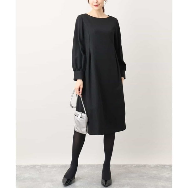 オフオン（OFUON）/ウーリッシュタックワンピース/洗える