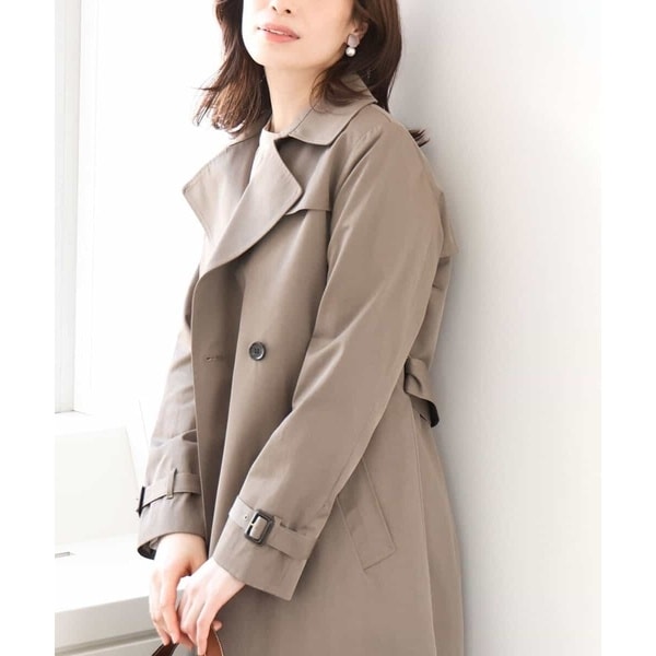 オフオン（OFUON）/ベーシックツイルトレンチコート/洗える/WEB限定サイズあり