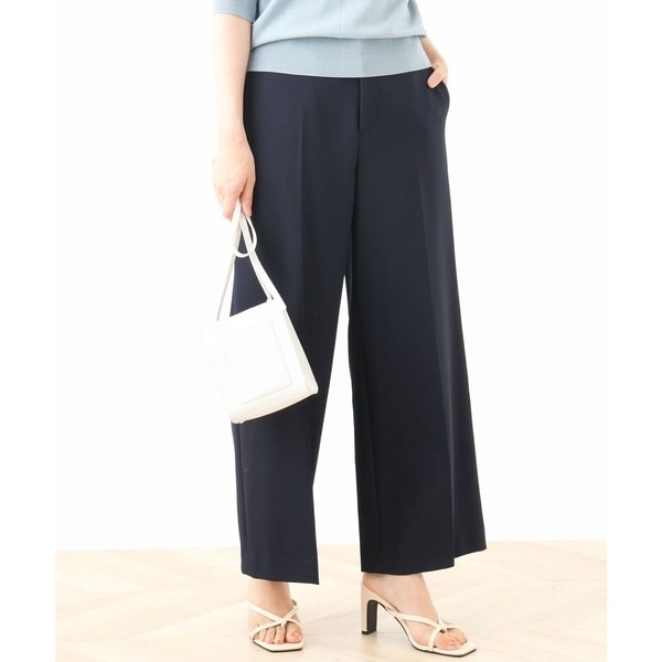 オフオン（OFUON）/[名品シリーズ]ストレッチワイドパンツ/WEB限定サイズあり/洗える