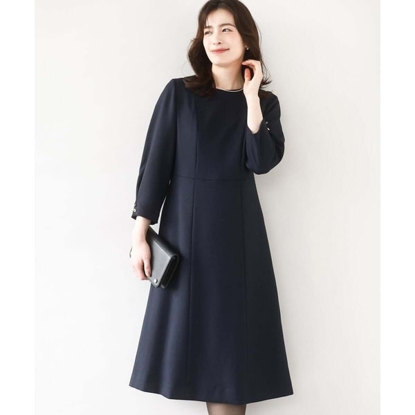 オフオン（OFUON）/[セットアップ対応]ベルト付きタックワンピース/洗える/WEB限定サイズあり