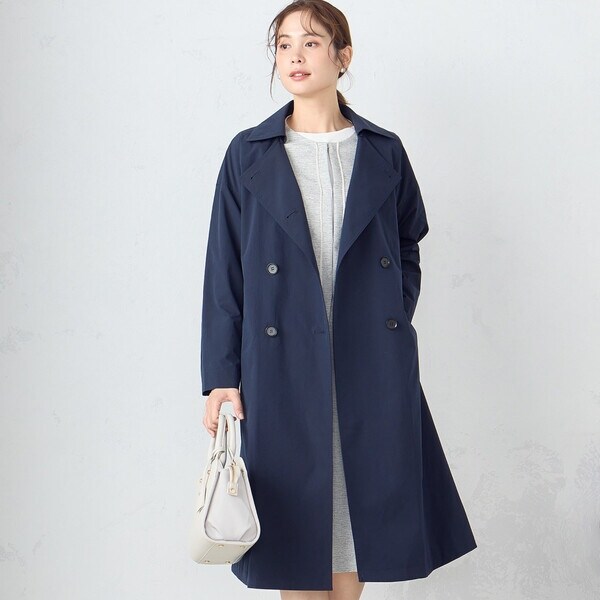 コムサイズム（COMME CA ISM）/ポリエステルタフタ　トレンチコート