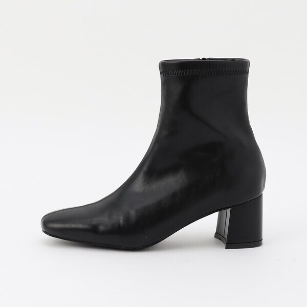 コムサイズム（COMME CA ISM）/スクエアトゥ　ストレッチ　ショートブーツ