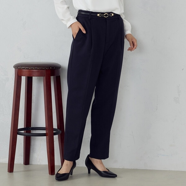 コムサイズム（COMME CA ISM）/【セットアップ対応】　杢調　テーパードパンツ