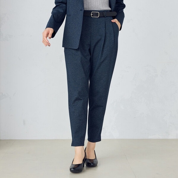 コムサイズム（COMME CA ISM）/【セットアップ対応】メランジジャージ　テーパードパンツ