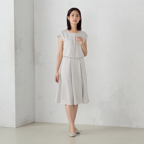 コムサイズム（COMME CA ISM）/【セットアップ対応】ポリエステルツイル　ワンピース
