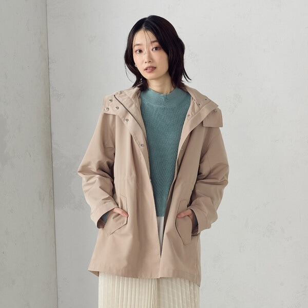 コムサイズム（COMME CA ISM）/《マシンウォッシャブル》ポリエステルグログラン　マウンテンパーカ