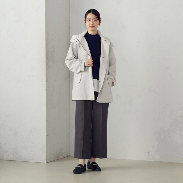 コムサイズム（COMME CA ISM）/《マシンウォッシャブル》ポリエステルグログラン　マウンテンパーカ