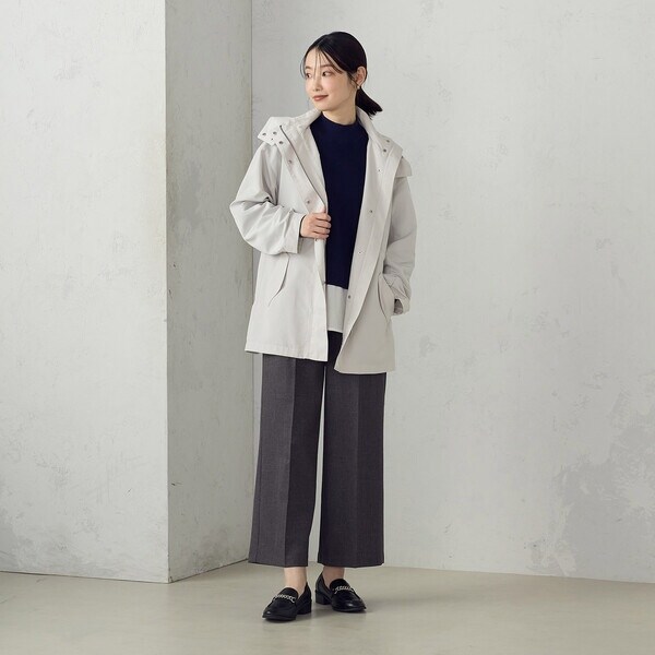 コムサイズム（COMME CA ISM）/《マシンウォッシャブル》ポリエステルグログラン　マウンテンパーカ