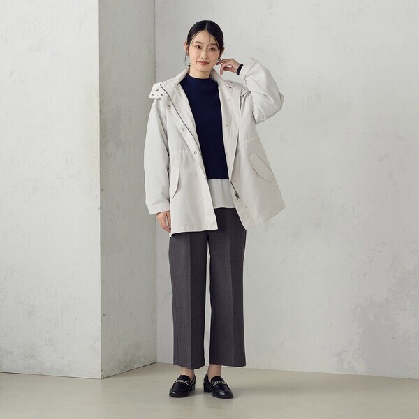 コムサイズム（COMME CA ISM）/《マシンウォッシャブル》ポリエステルグログラン　マウンテンパーカ