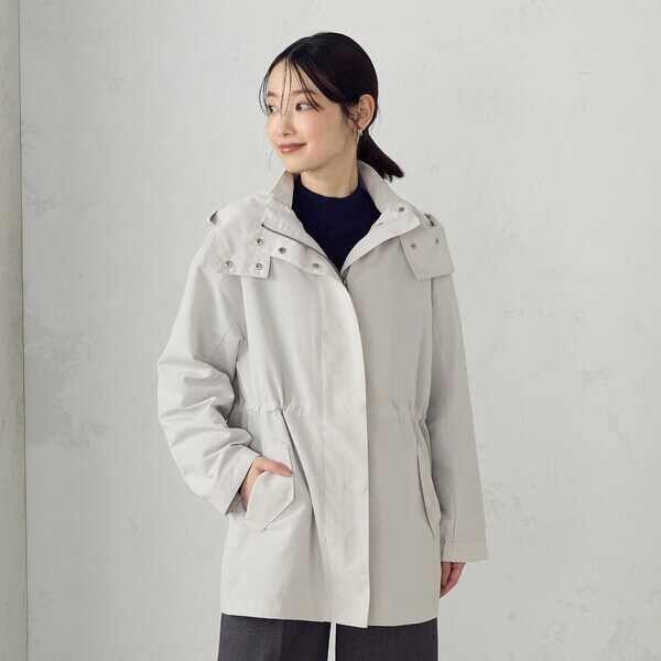 コムサイズム（COMME CA ISM）/《マシンウォッシャブル》ポリエステルグログラン　マウンテンパーカ