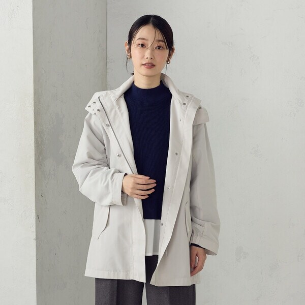 コムサイズム（COMME CA ISM）/《マシンウォッシャブル》ポリエステルグログラン　マウンテンパーカ