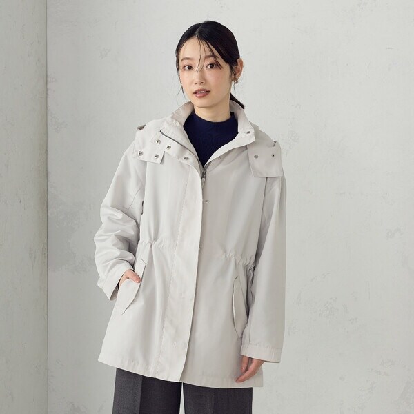 コムサイズム（COMME CA ISM）/《マシンウォッシャブル》ポリエステルグログラン　マウンテンパーカ