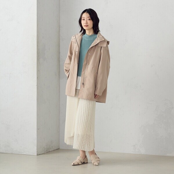 コムサイズム（COMME CA ISM）/《マシンウォッシャブル》ポリエステルグログラン　マウンテンパーカ