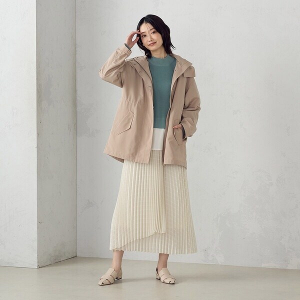 コムサイズム（COMME CA ISM）/《マシンウォッシャブル》ポリエステルグログラン　マウンテンパーカ