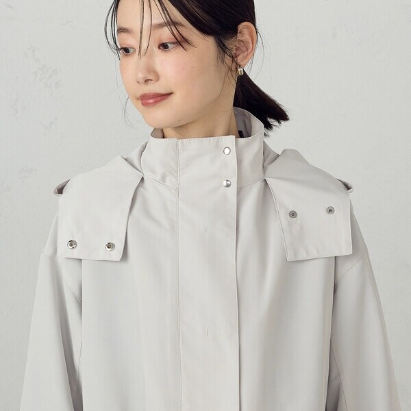 コムサイズム（COMME CA ISM）/《マシンウォッシャブル》ポリエステルグログラン　マウンテンパーカ