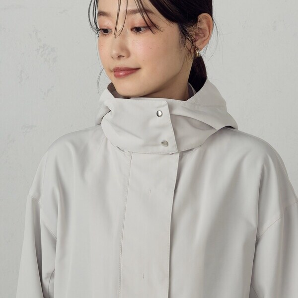 コムサイズム（COMME CA ISM）/《マシンウォッシャブル》ポリエステルグログラン　マウンテンパーカ