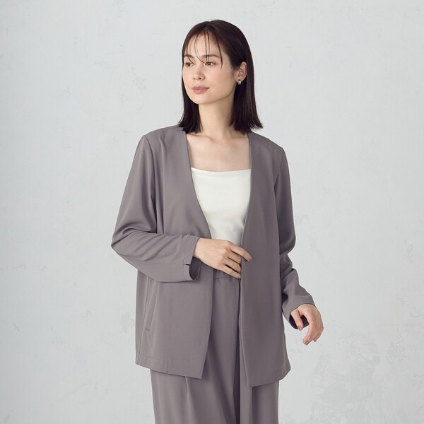 コムサイズム（COMME CA ISM）/【UVカット・吸水速乾・接触冷感】kireri ノーカラージャケット / セットアップ対応