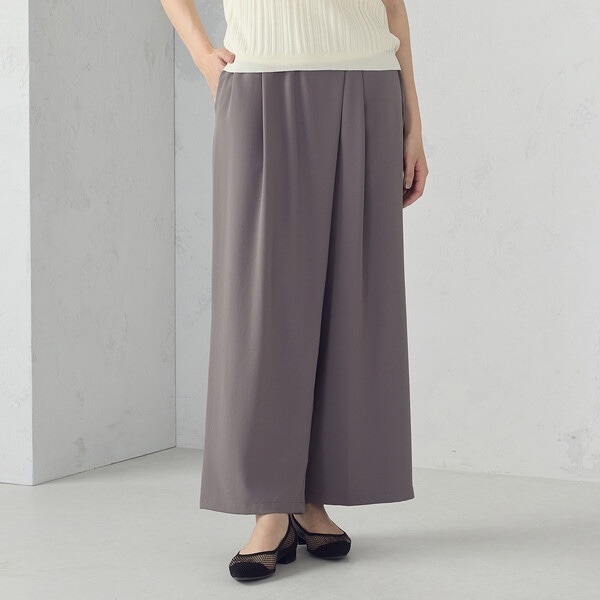 コムサイズム（COMME CA ISM）/【UVカット・吸水速乾・接触冷感】kireri ラップ風ワイドパンツ / セットアップ対応