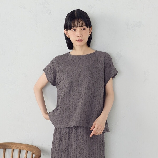 コムサイズム（COMME CA ISM）/ランダムタック 天竺 プルオーバー / セットアップ対応