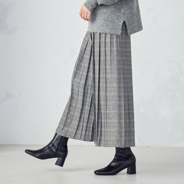 コムサイズム（COMME CA ISM）/グレンチェック　シャーリングパンツ