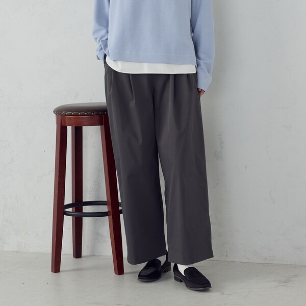 【NEW】コムサイズム（COMME CA ISM）/ソフトカービーワイドパンツ