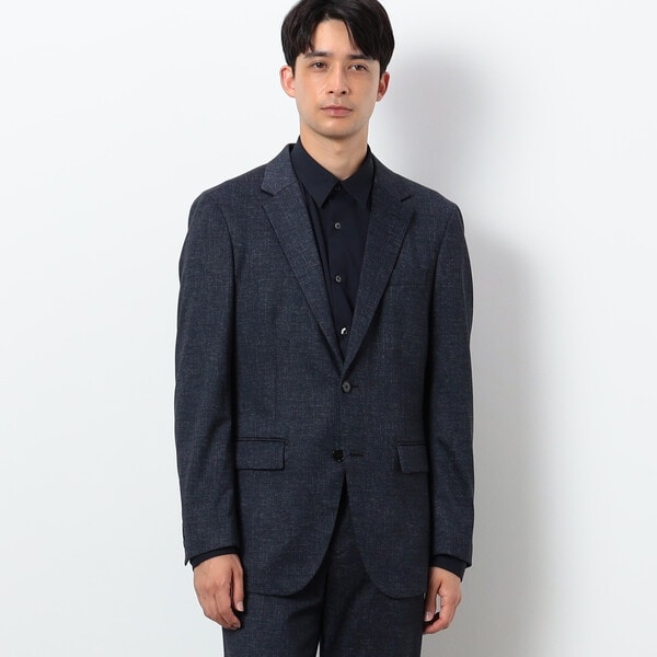 コムサイズム（COMME CA ISM）/【セットアップ対応】デニムライクプリント ジャージー ジャケット