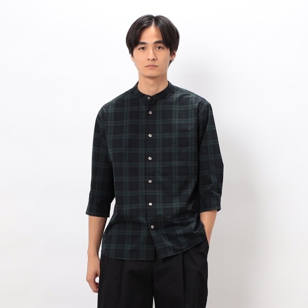 コムサイズム（COMME CA ISM）/ＣＯＯＬ ＤＯＴＳ ブラックウォッチ プリントシャツ