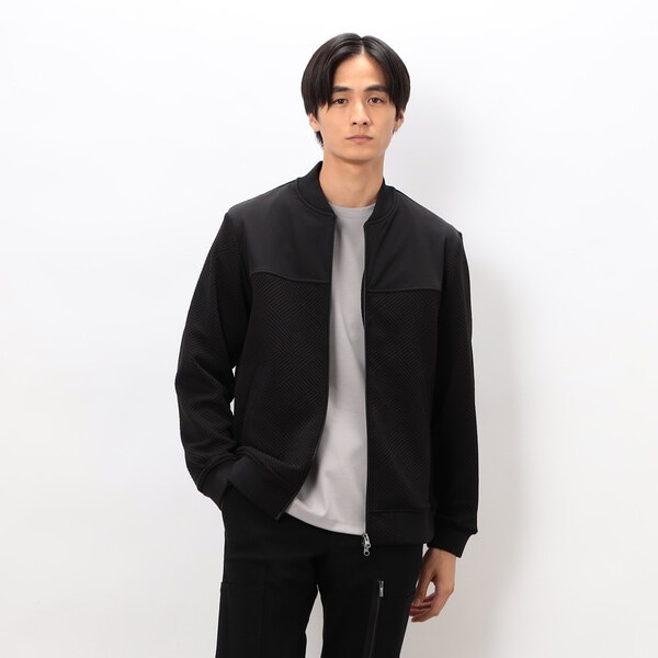 コムサイズム（COMME CA ISM）/リンクスジャカードダンボール ＭＡ−１ブルゾン