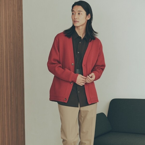 コムサイズム（COMME CA ISM）/ワッフルカーディガン