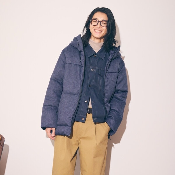 コムサイズム（COMME CA ISM）/ダイヤカットドビー ダウン フード ブルゾン