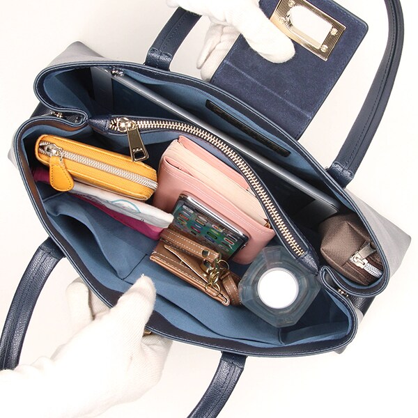 ヒサゴ 鍵付きセキュリティバッグ B4用 ネイビー BGK04 ヒサゴ 鍵付き