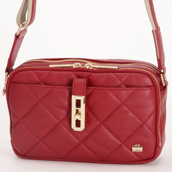 ラ バガジェリー/シープレザー キルティングスクエアショルダー