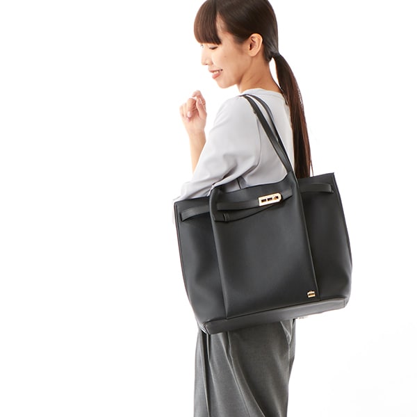 ラ バガジェリー（LA BAGAGERIE）/コンビカラーA4トートバッグ