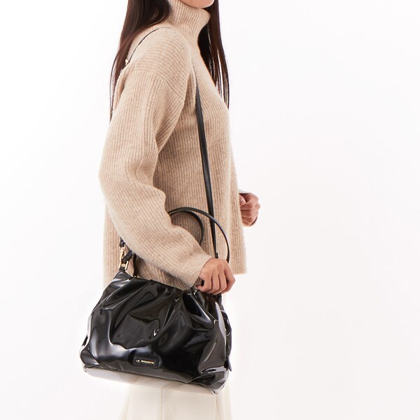 ラ バガジェリー（LA BAGAGERIE）/ソフトエナメル2WAYハンドバッグ Mサイズ