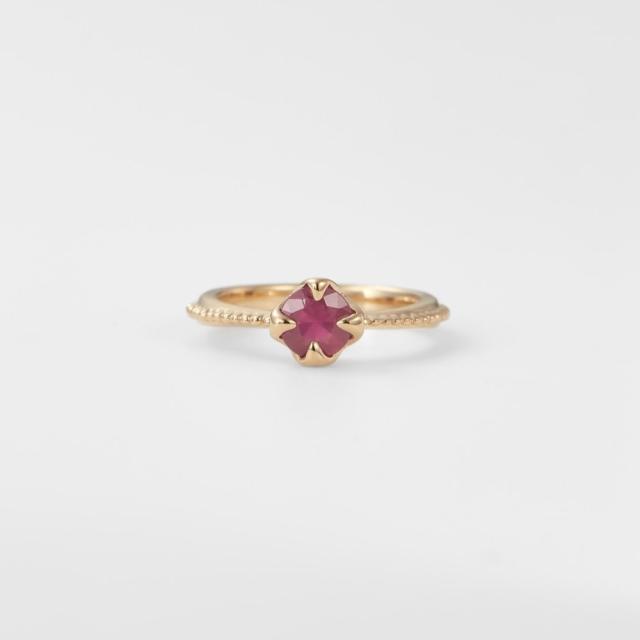 アガット（agete）/＜7月誕生石＞K10ルビーベビーリング